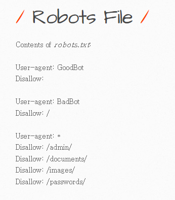 (bWAPP)Robots File - print(‘g2h’)